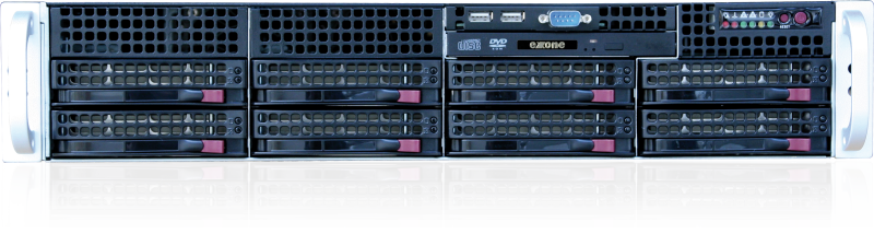 Server: exone Challenge 2HE Rack Redundant (Intel / AMD)