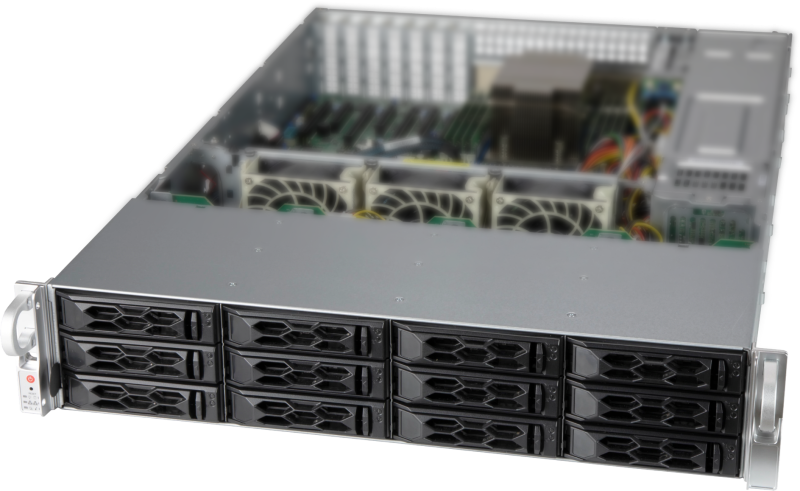 Server: exone Proxima 2HE Rack Redundant 12x 3.5"